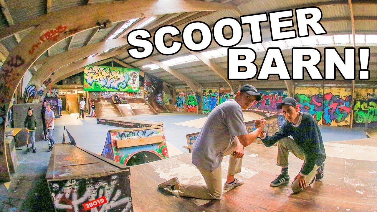 SHREDDING A SKETCHY SKATEPARK BARN! - YouTube