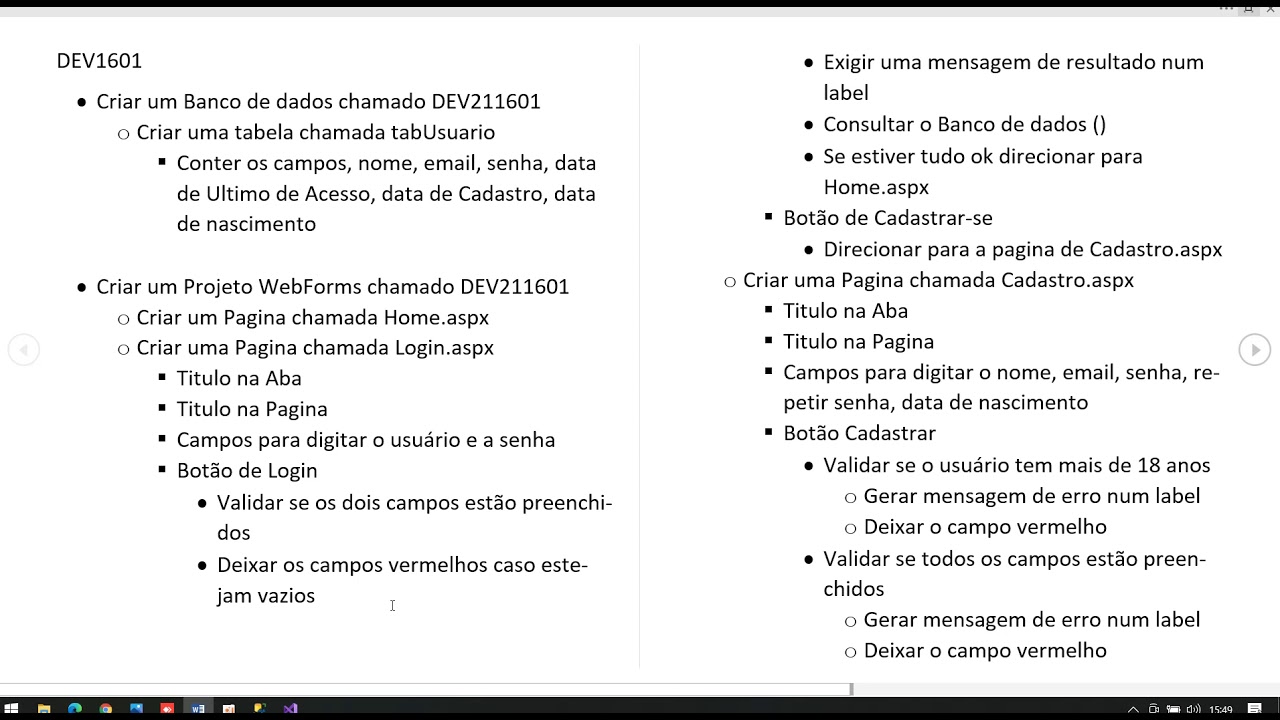 Aula 1601 C Webforms Html Sql Server Ef Youtube