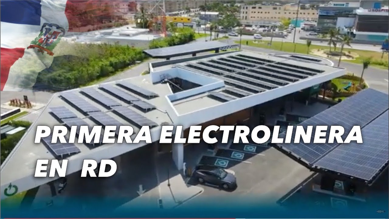 Así es la primera ELECTROLINERA de RD. Evergo Connect - YouTube