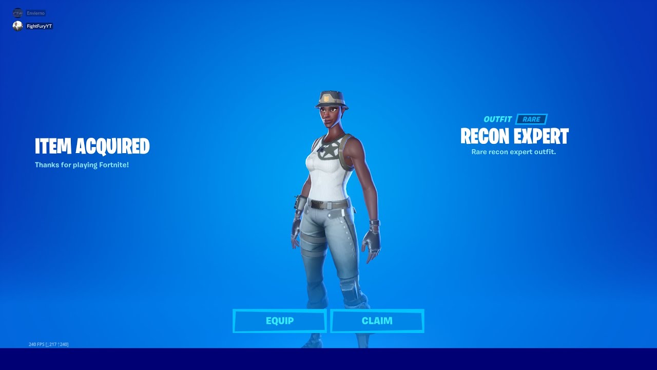 NEW FORTNITE RECON EXPERT SKIN GAMEPLAY, IT'S BACK!!! - YouTube