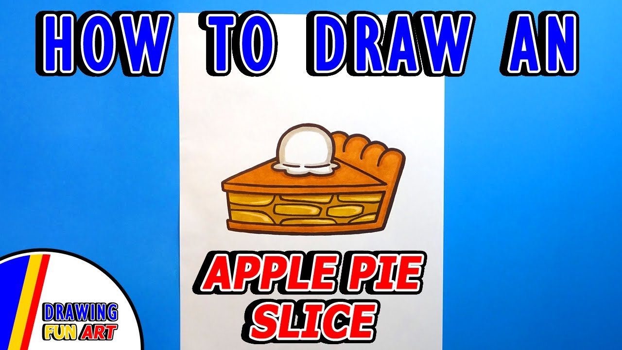 Apple Pie Slice Drawing