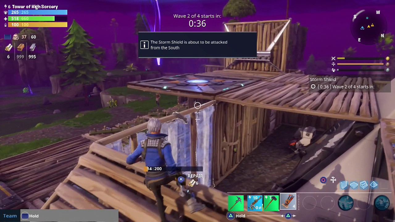 Fortnite Use Bottle Rocket Storm Shield Defence - YouTube