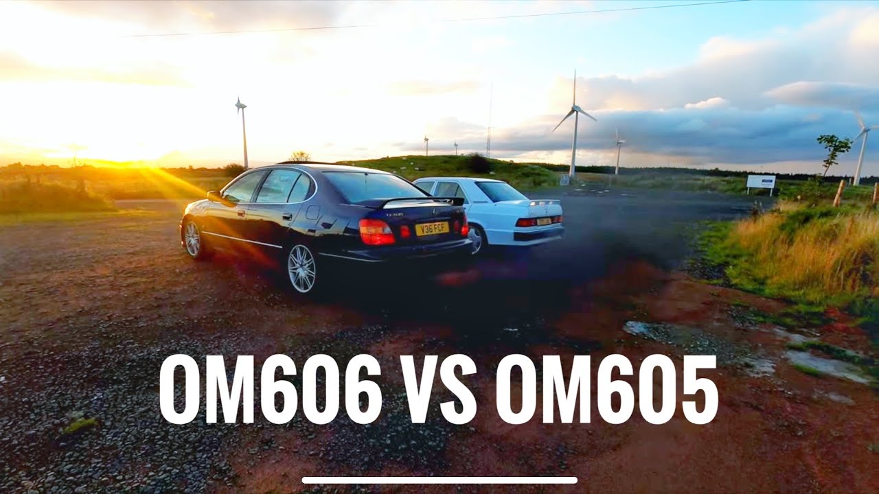 OM606 VS OM605 - Mercedes Super Turbo Diesel Sound - YouTube