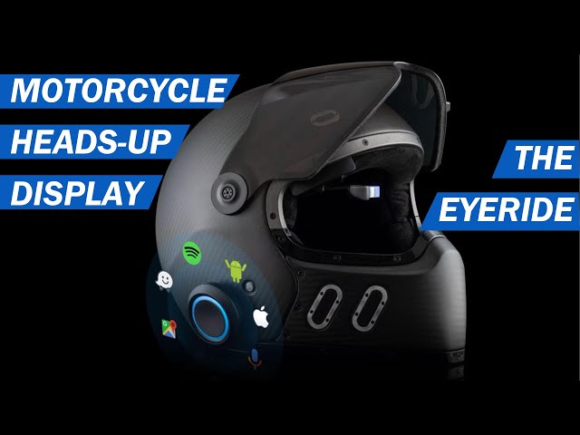 Heads Up Display Motorcycle Helmet First Look: Bike HUD Motorcycle