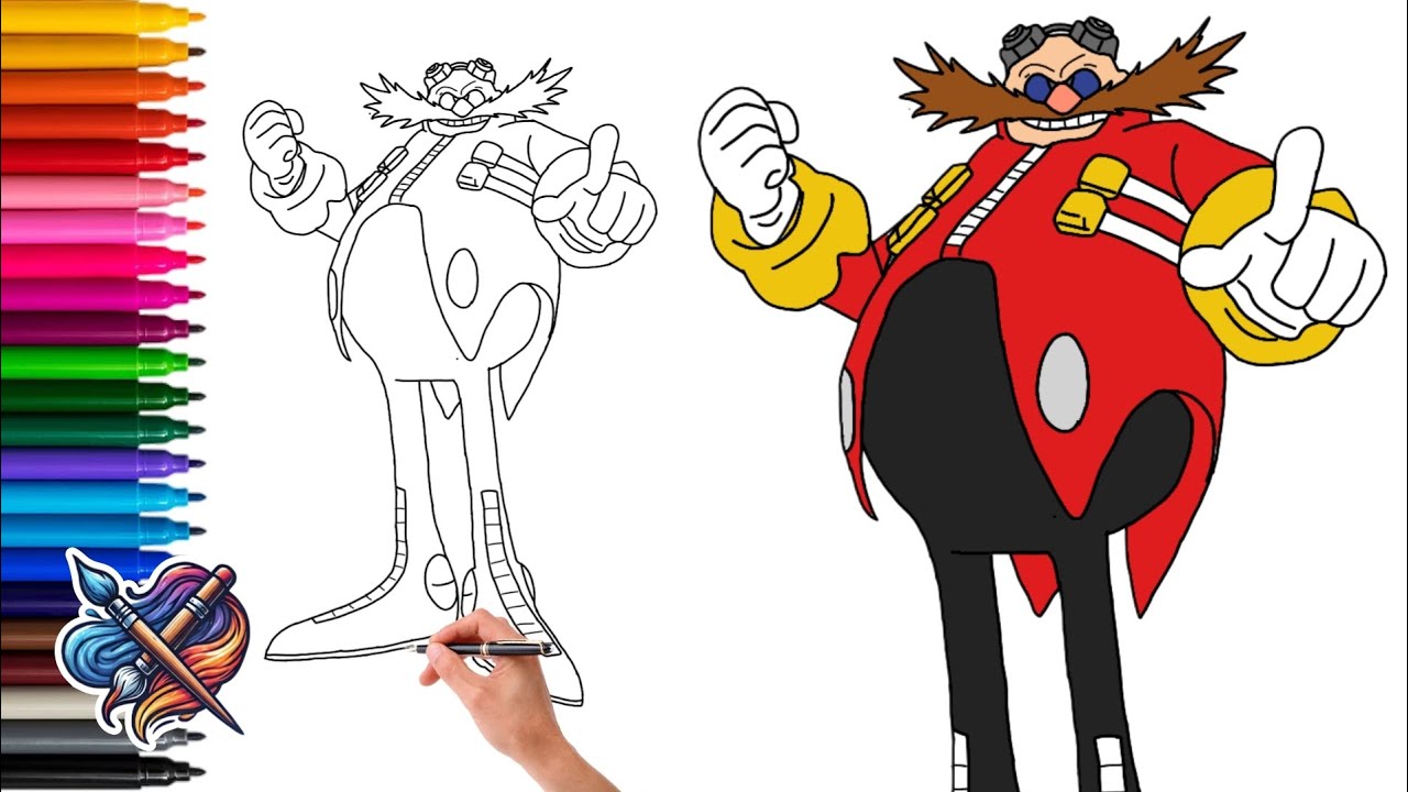 How to draw Dr Egg man from Sonic the hedgehog | The Creative Realm ...