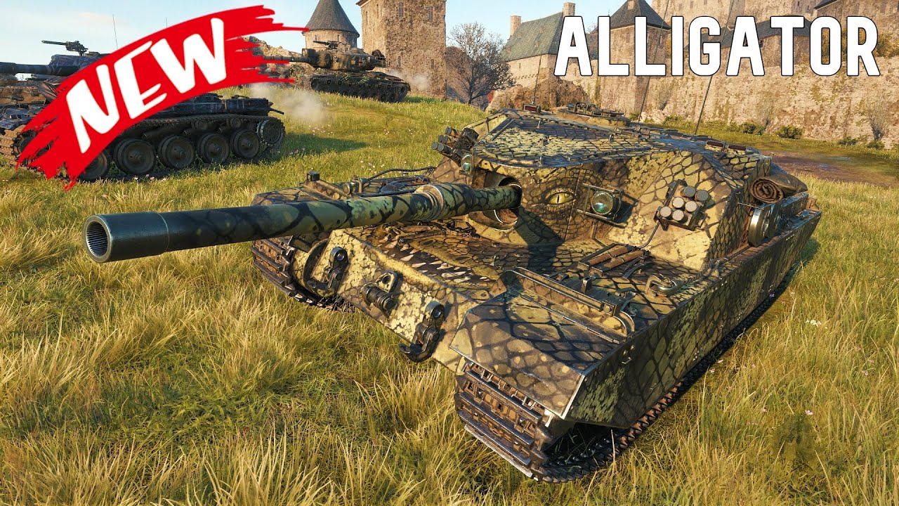 World of Tanks FV205b Alligator - NEW TANK - YouTube