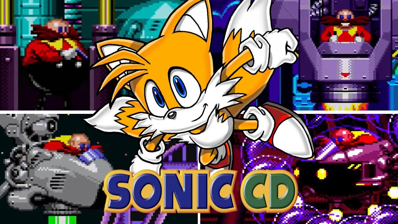 SONIC CD - All Bosses (As Tails) (Good & Bad Futures) (JP & US OST ...