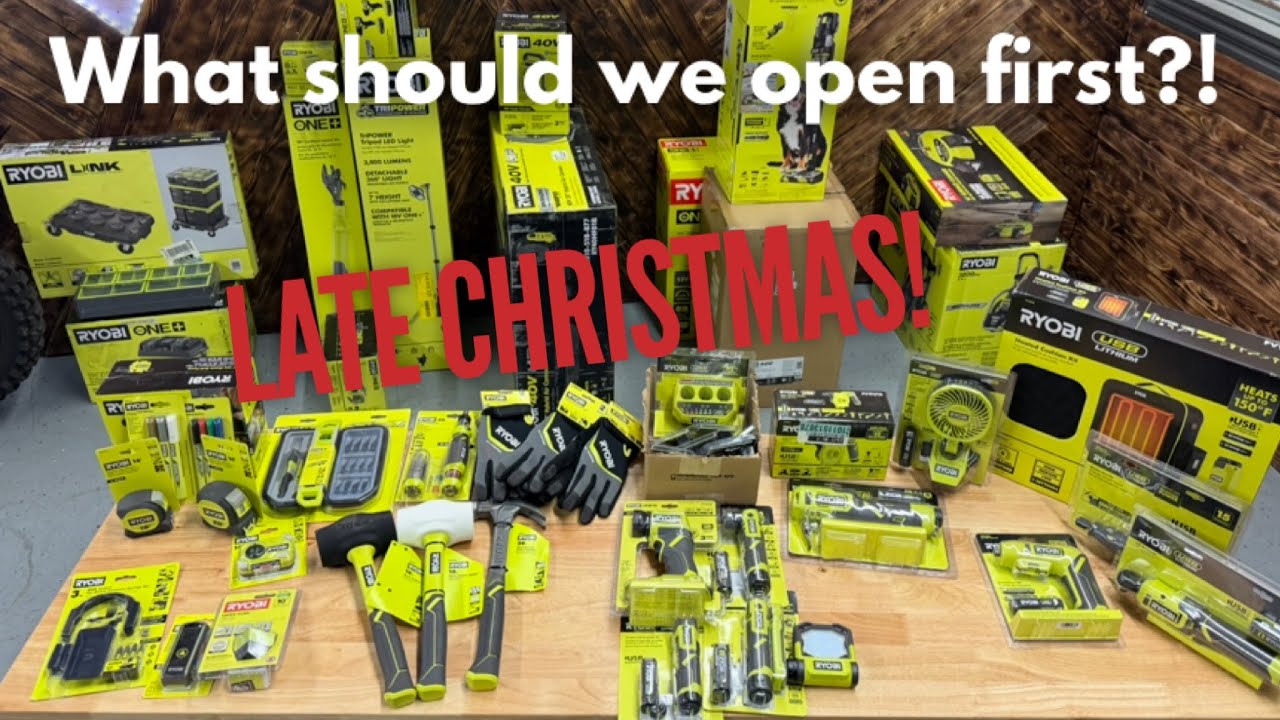 Over 20 New Ryobi Tools! - Late Christmas (Box Opening ONLY!) What ...
