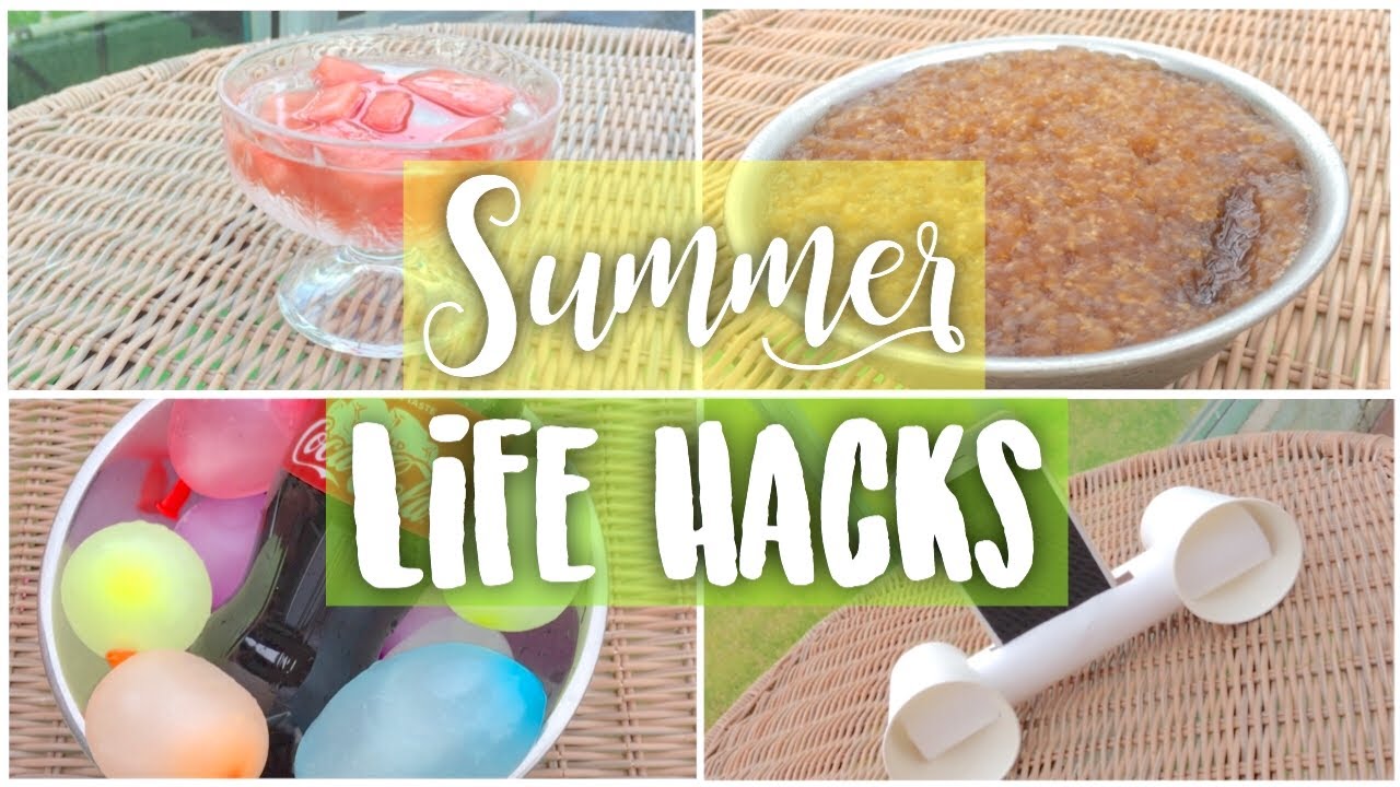 10 SUMMER Life Hacks + DIYS You NEED TO KNOW!! | TheCreamPink - YouTube
