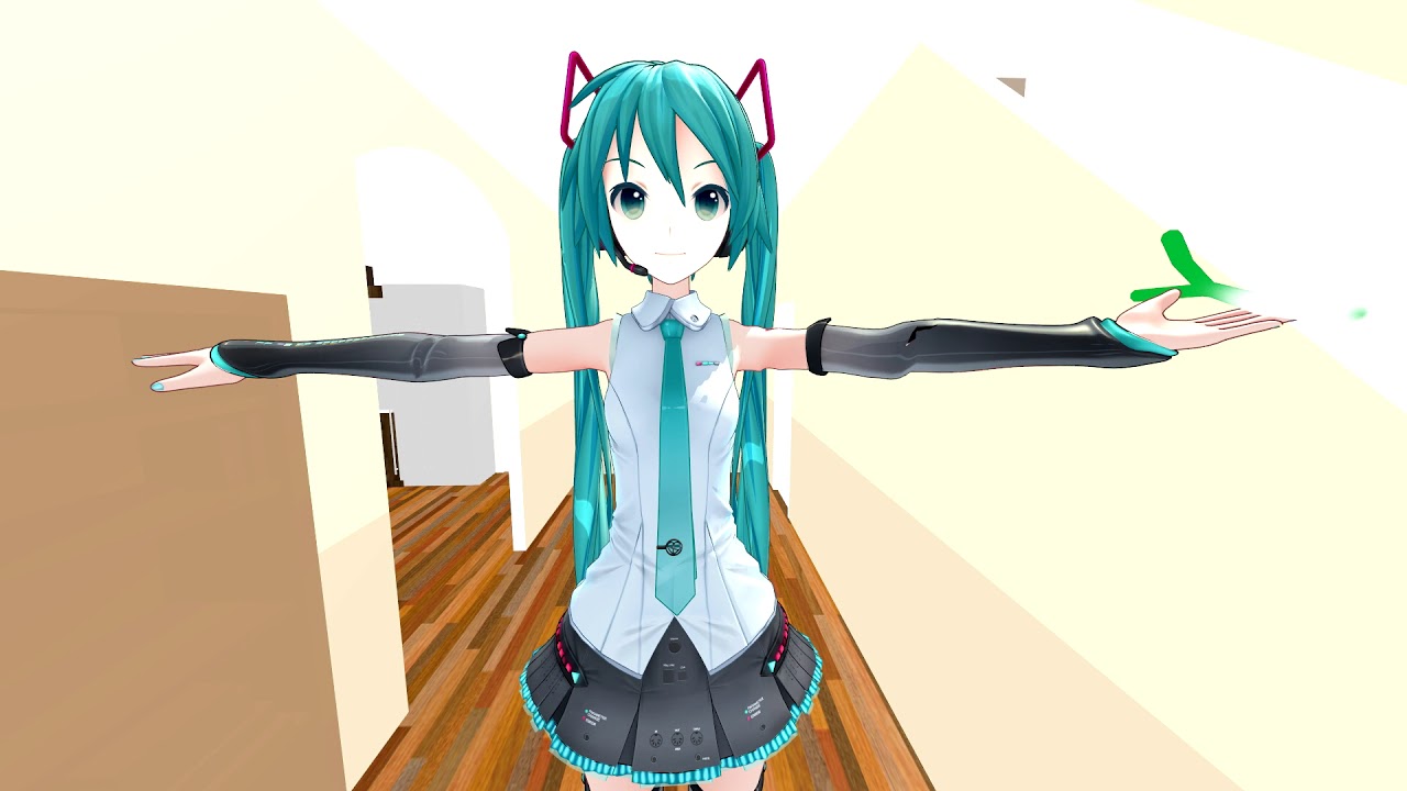 [MMD] POV Miku breaks into your house and gives you a leek - YouTube