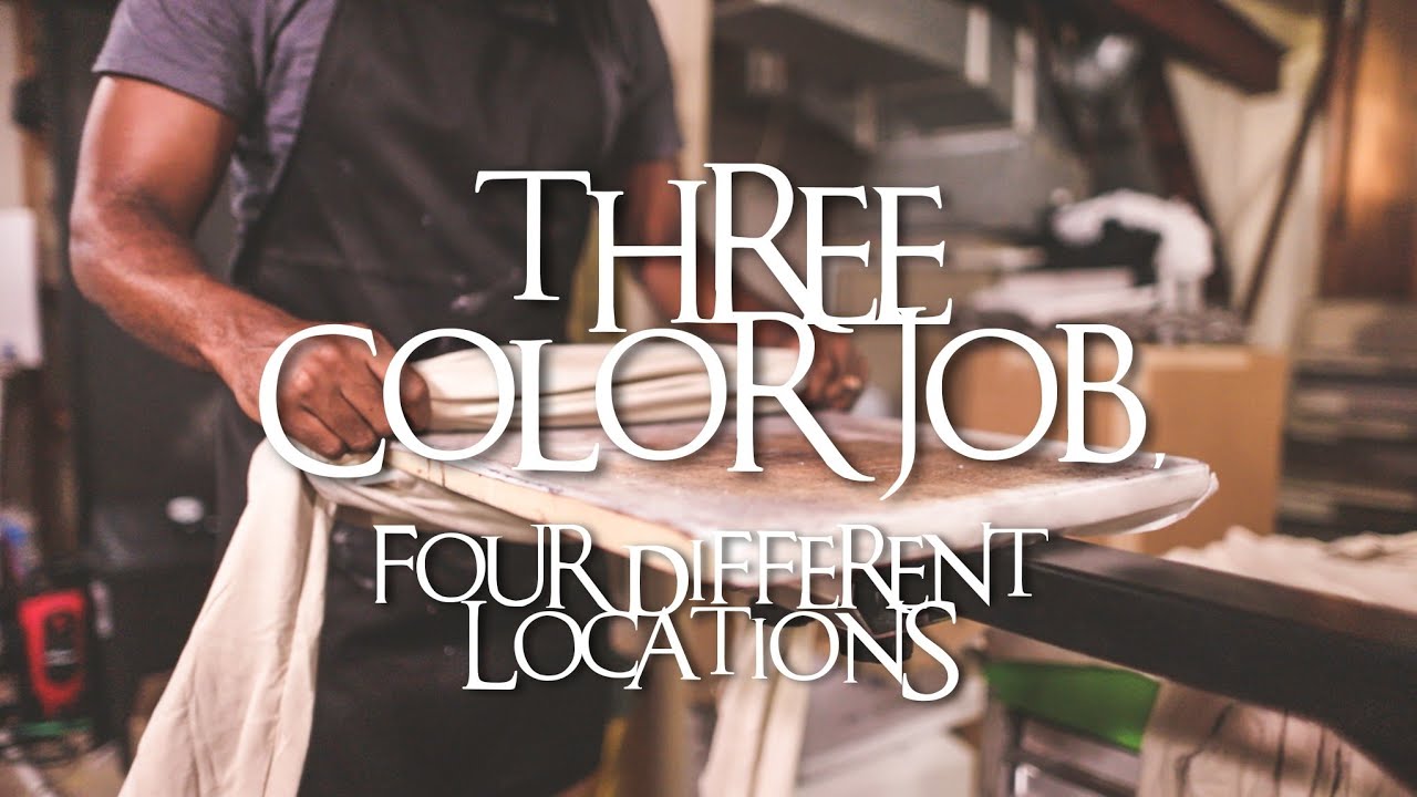 3 color job, 4 Different locations - YouTube