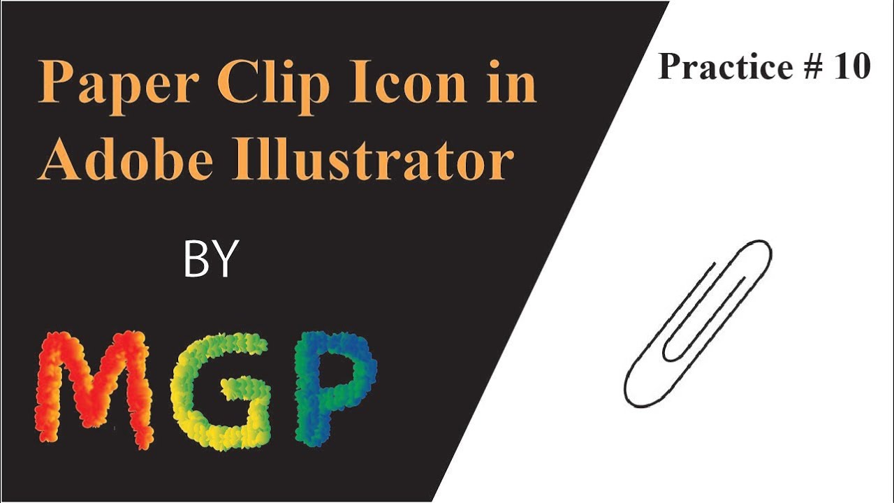 How to make paperclip 📎🖇 Icons in Adobe Illustrator💕💕 || Practice # 10 ...