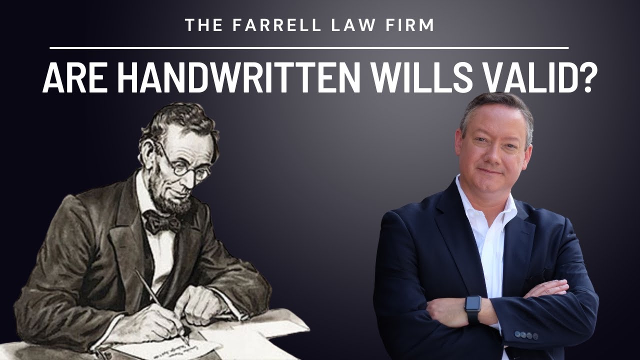 Are handwritten Wills valid? - YouTube