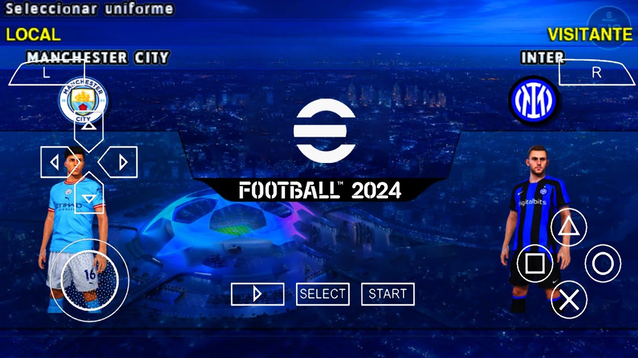 PES 2024 - eFootball 24 (PPSSPP) PS5 Camera Original Graphics UEFA ...
