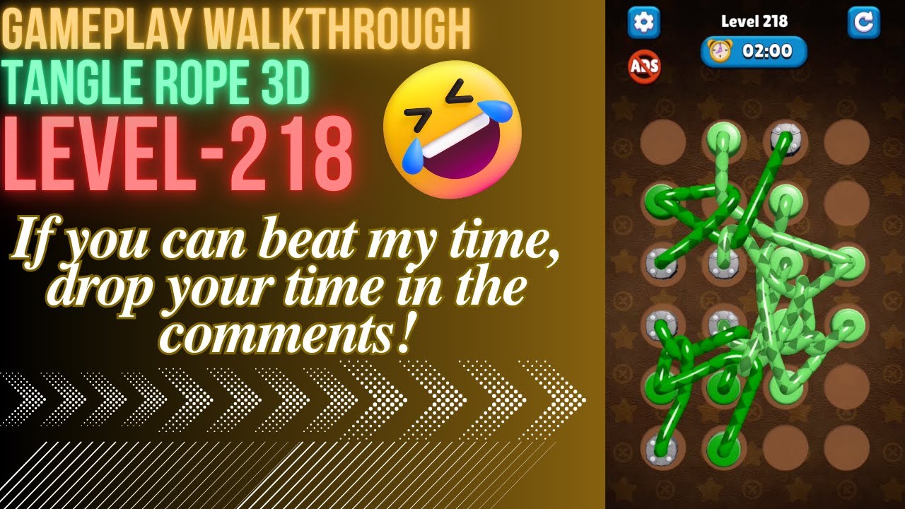 TANGLE ROPE 3D : LEVEL 218 WALKTHROUGH - YouTube