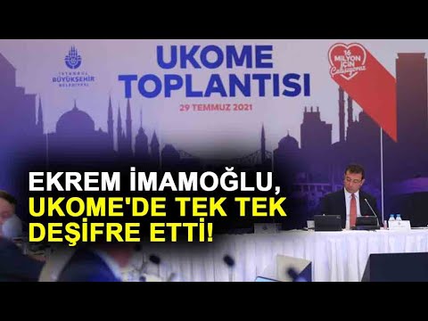 Ekrem İmamoğlu, UKOME'de tek tek deşifre etti! (BİRİLERİ SİYASİ EGOSUNU TATMİN ETMEK İSTİYOR)