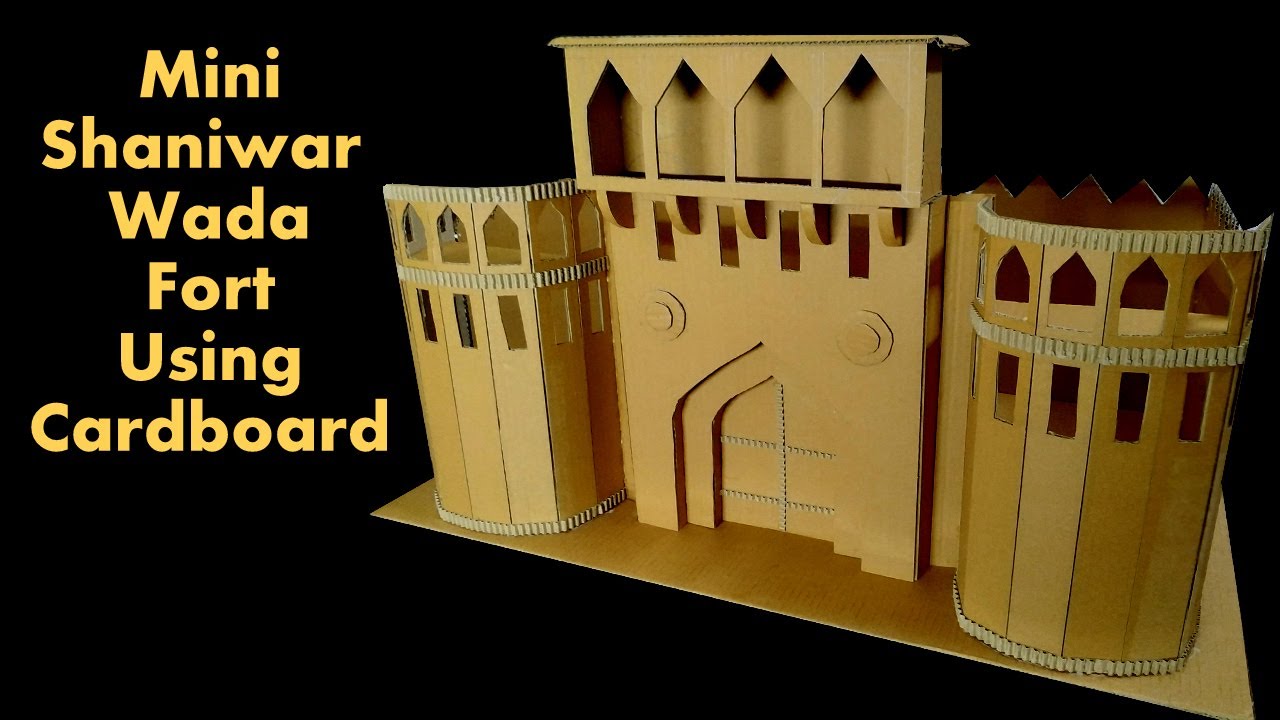 Cardboard Shaniwar Wada| Ganpati Decoration Ideas for Home 2022| How to ...