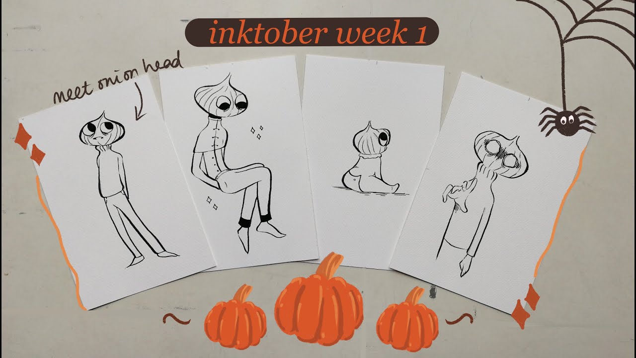 inktober 2020 ~ week 1 // oc challenge version - YouTube