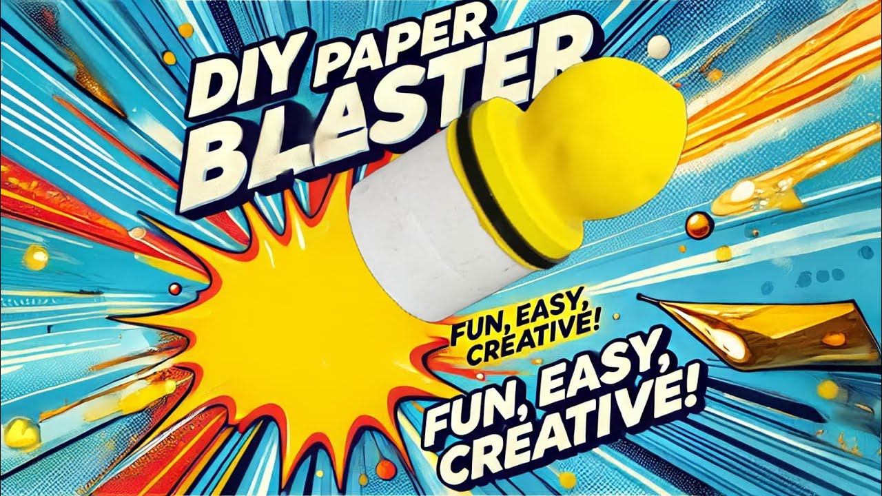 DIY Paper Blaster - PVC and Balloon Air Gun! - YouTube