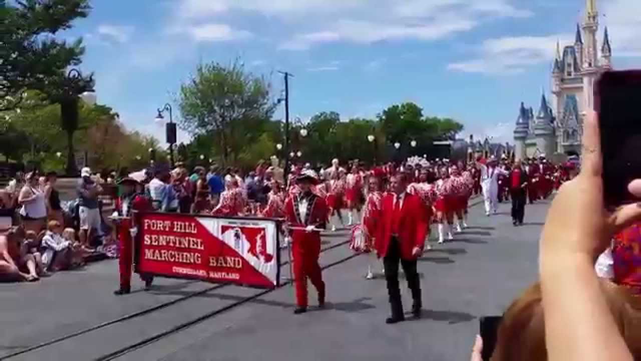 Fort Hill High School Marching Band Disney Parade - YouTube