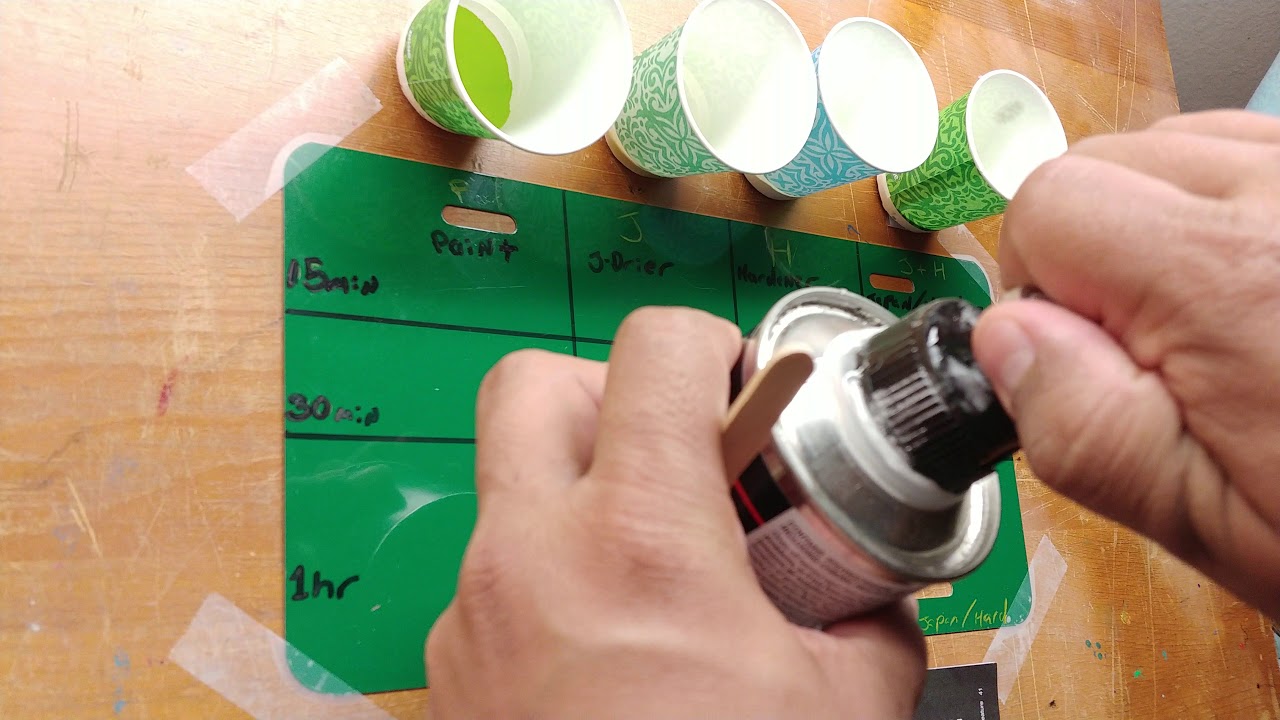 Pinstriping Paint Drying Time Experiment pt1 - YouTube
