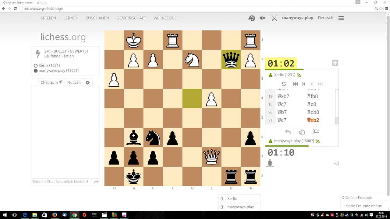 Blitzschach online – Mit Kommentar – Spiel 004 - YouTube