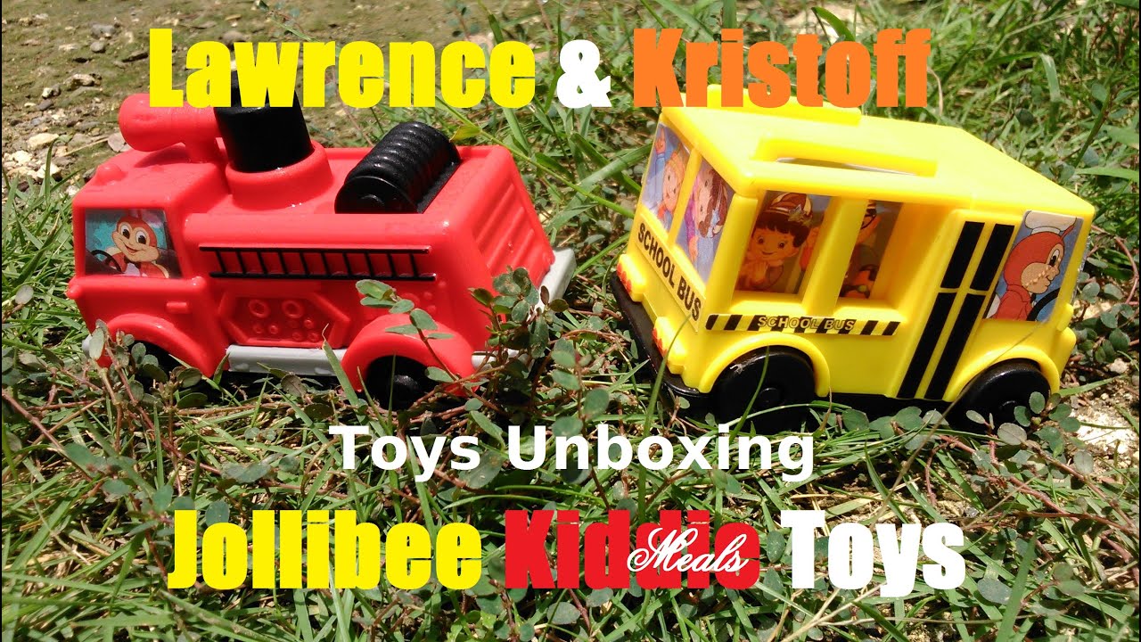 Jollibee Kiddie Meal Toys Unboxing - Fire Truck and School Bus Toy Car ...