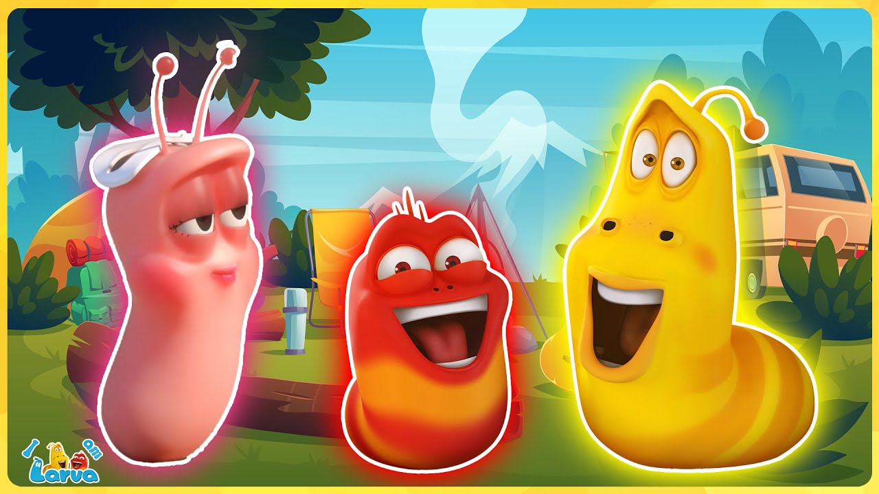 PICNIC OF YELLOW, RED AND PINK LARVA THE BEST CARTOONS FOR KIDS LARVA ...