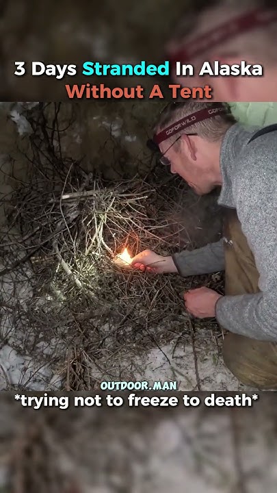 3 DAYS STRANDED IN ALASKA #camp #alaska #shelter - YouTube