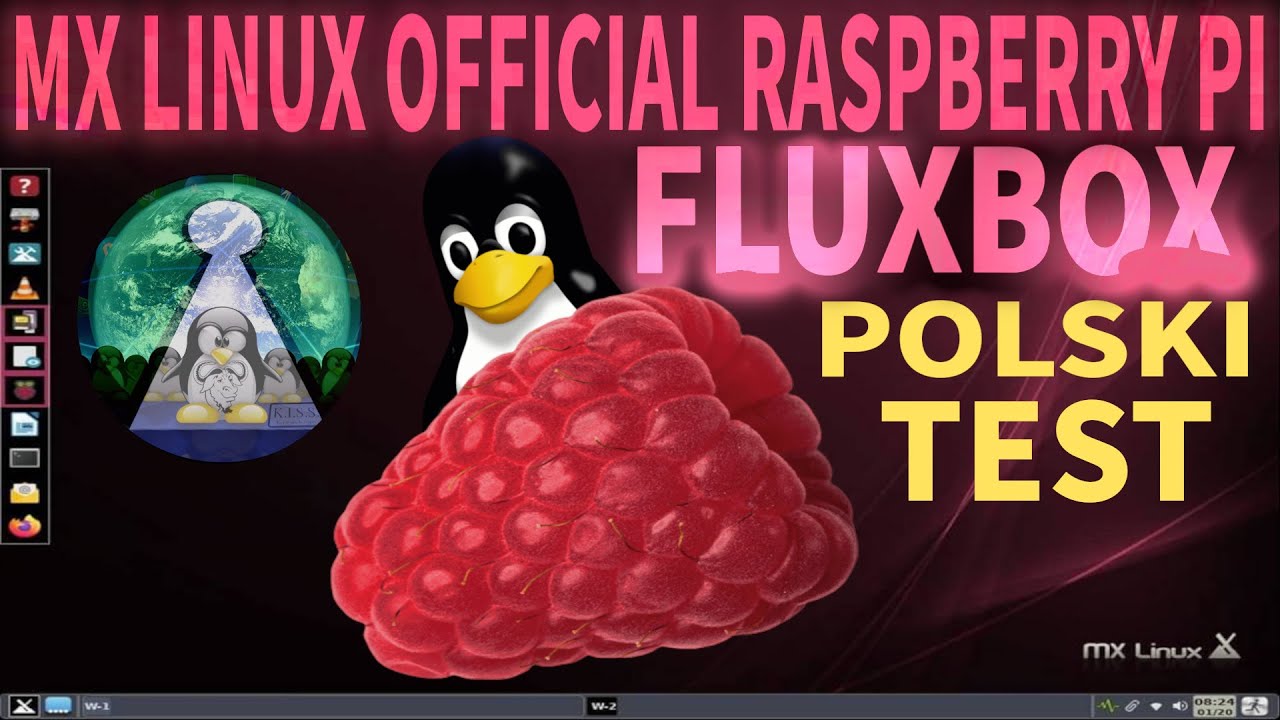 MX Linux Fluxbox RASPBERRY PI ARM Pierwszy polski szczegółowy test ...