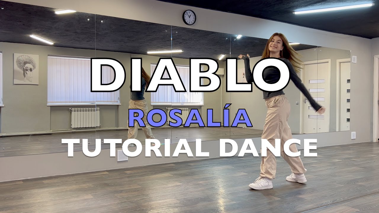 Rosalía - Diablo Dance tutorial MIRROR - YouTube