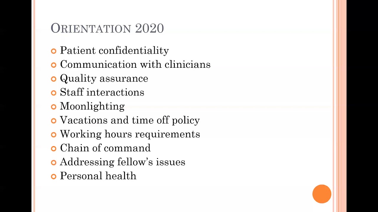 General Orientation - YouTube