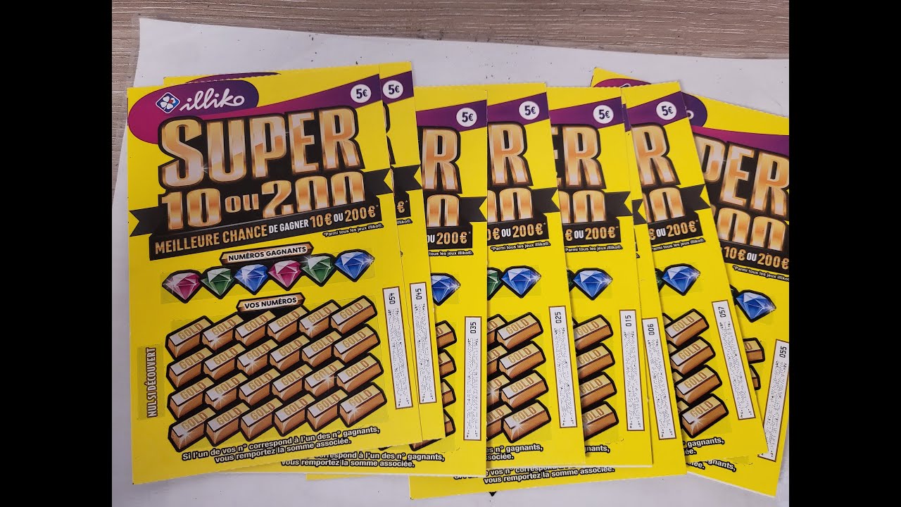 🍀🤞jeu de grattage FDJ 🤞🍀 objectif 2X 200 euros au super 10 ou 200 ...