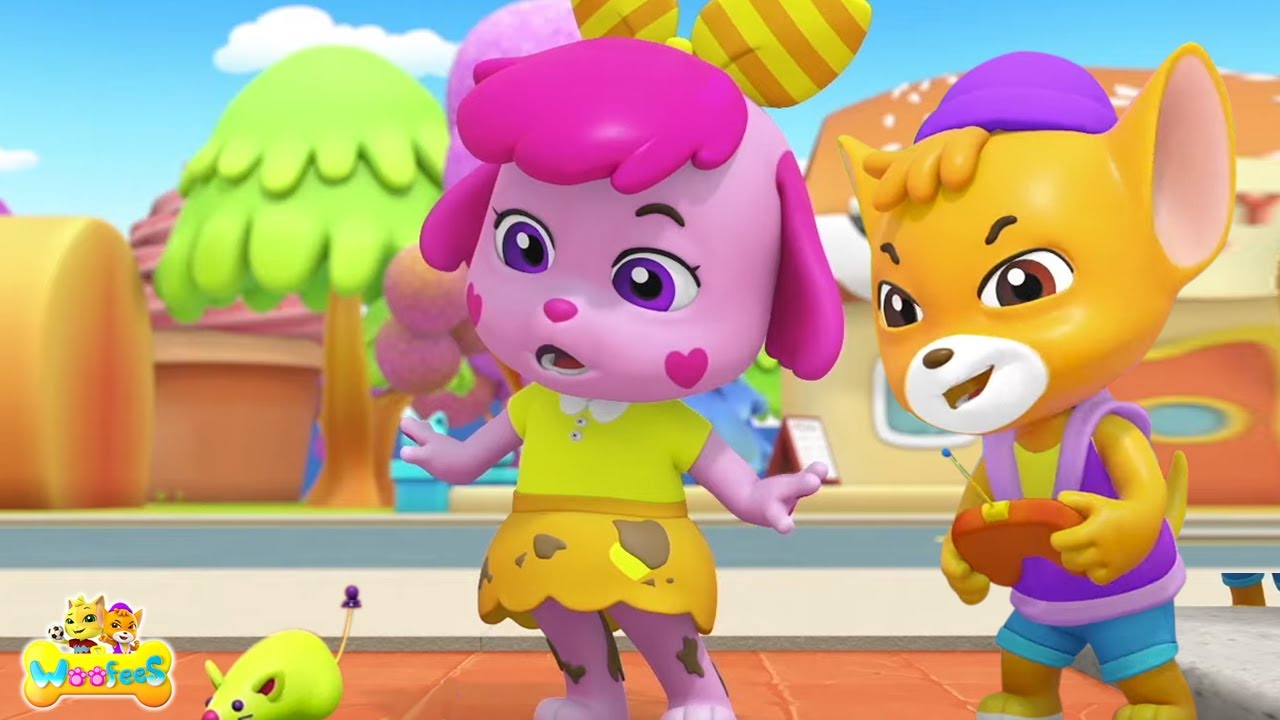 Woofees date d'anniversaire écraser vidéo d'animation pour enfants ...