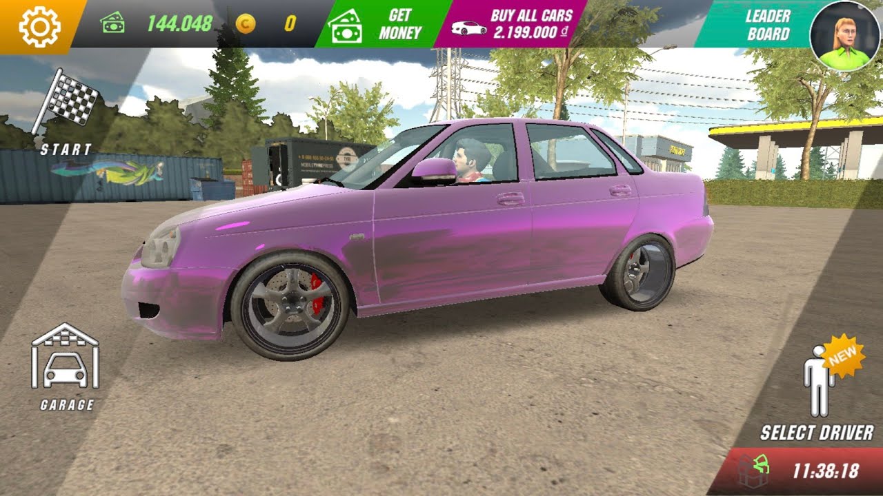 Test new car, pink car. Lana priona car, drive game. fun for kids ...