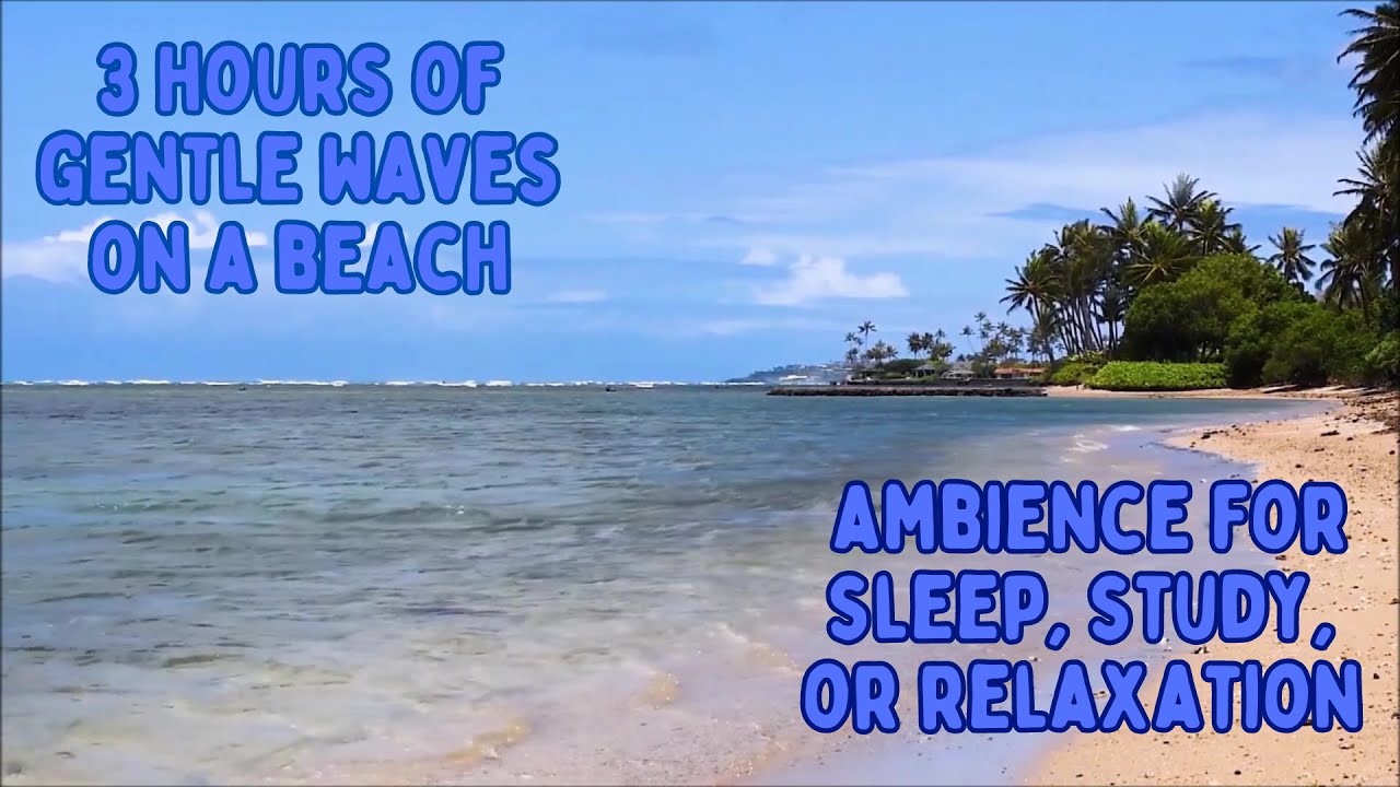 Waves on a Tropical Beach Ambience - YouTube