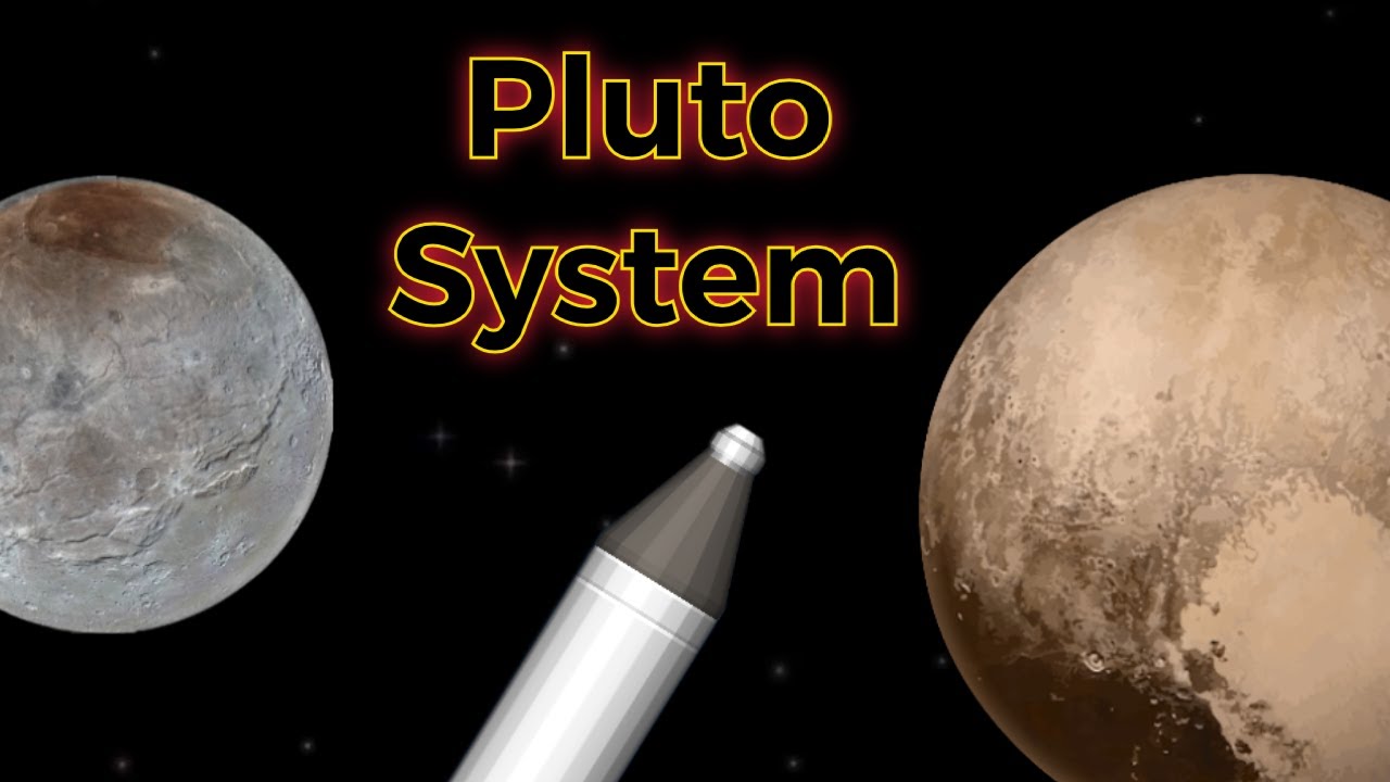 Pluto and its moons in Spaceflight Simulator - YouTube