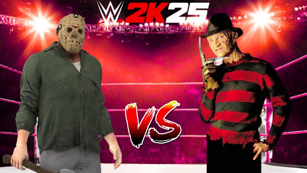 Jason Voorhees vs Freddy Krueger - WWE2K25 - YouTube