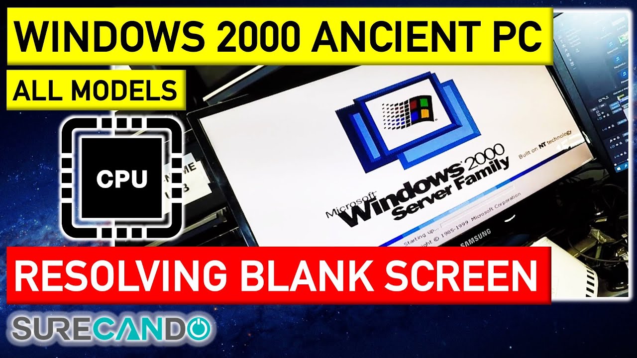 Reviving Windows 2000 Server PC: Troubleshooting a Blank Screen Issue ...