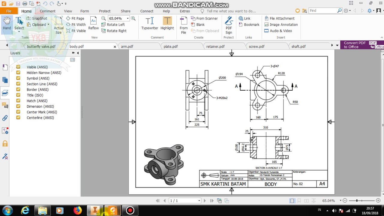 Autodesk Inventor Butterfly Valve 2 - YouTube