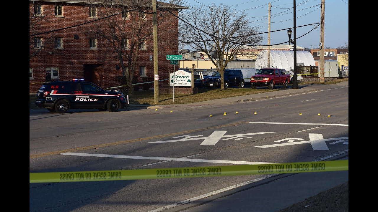 North Chicago PD and Lake County Major Crimes Task Force on Scene of a ...