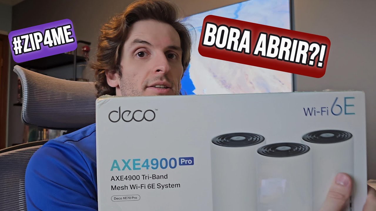Unboxing do Deco XE70 PRO importado pelo Zip4Me, Wifi-6E Mesh - YouTube