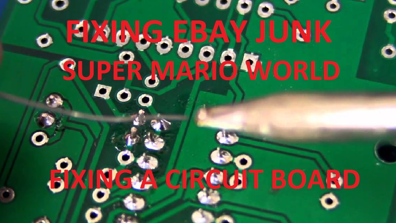 Fixing eBay Junk - Super Mario World - How to Repair Traces - YouTube
