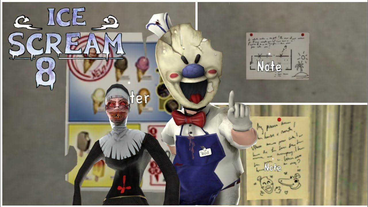 Ice Scream 8 All Hints In Ice Scream Saga - YouTube