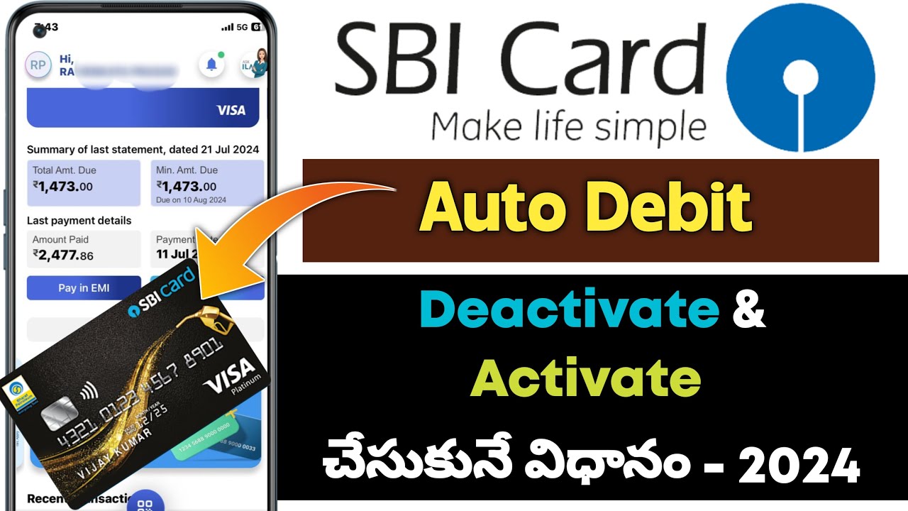 SBI Credit Card Auto Debit Deactivation Online 2024 | SBI Card Auto ...