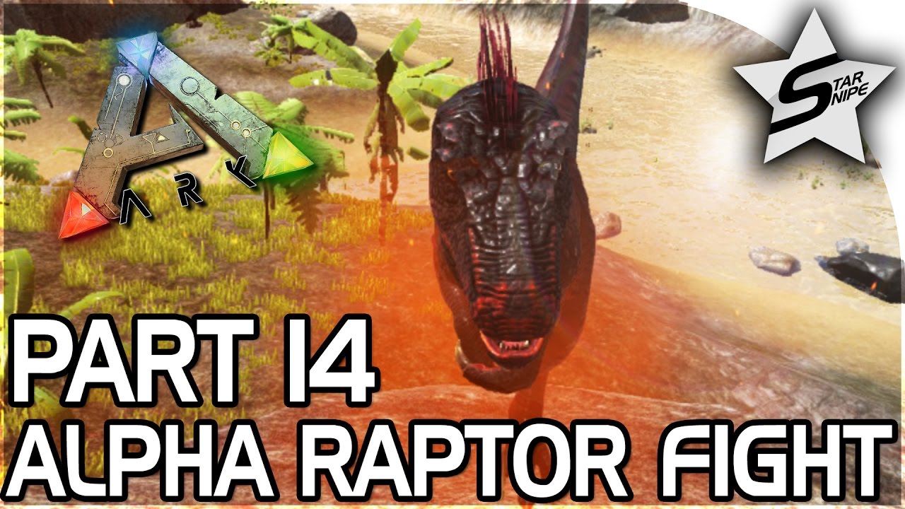 THE ALPHA RAPTOR BATTLE!! - ARK Survival Evolved PS4 PRO Gameplay Part ...