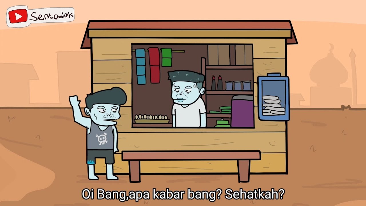 Trik Pengangguran Saat Ngutang Ke Warung (Animasi Sentadak) - YouTube