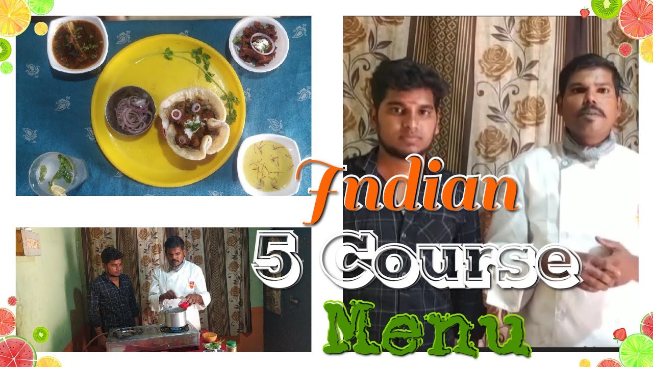 Indian 5 course menu food preparation - YouTube