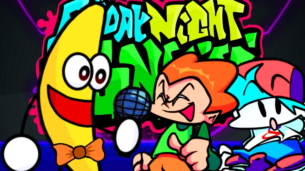 FNF: FRIDAY NIGHT FUNKIN VS BRAIN GAME NO BRAINERS DANCING BANANA ...