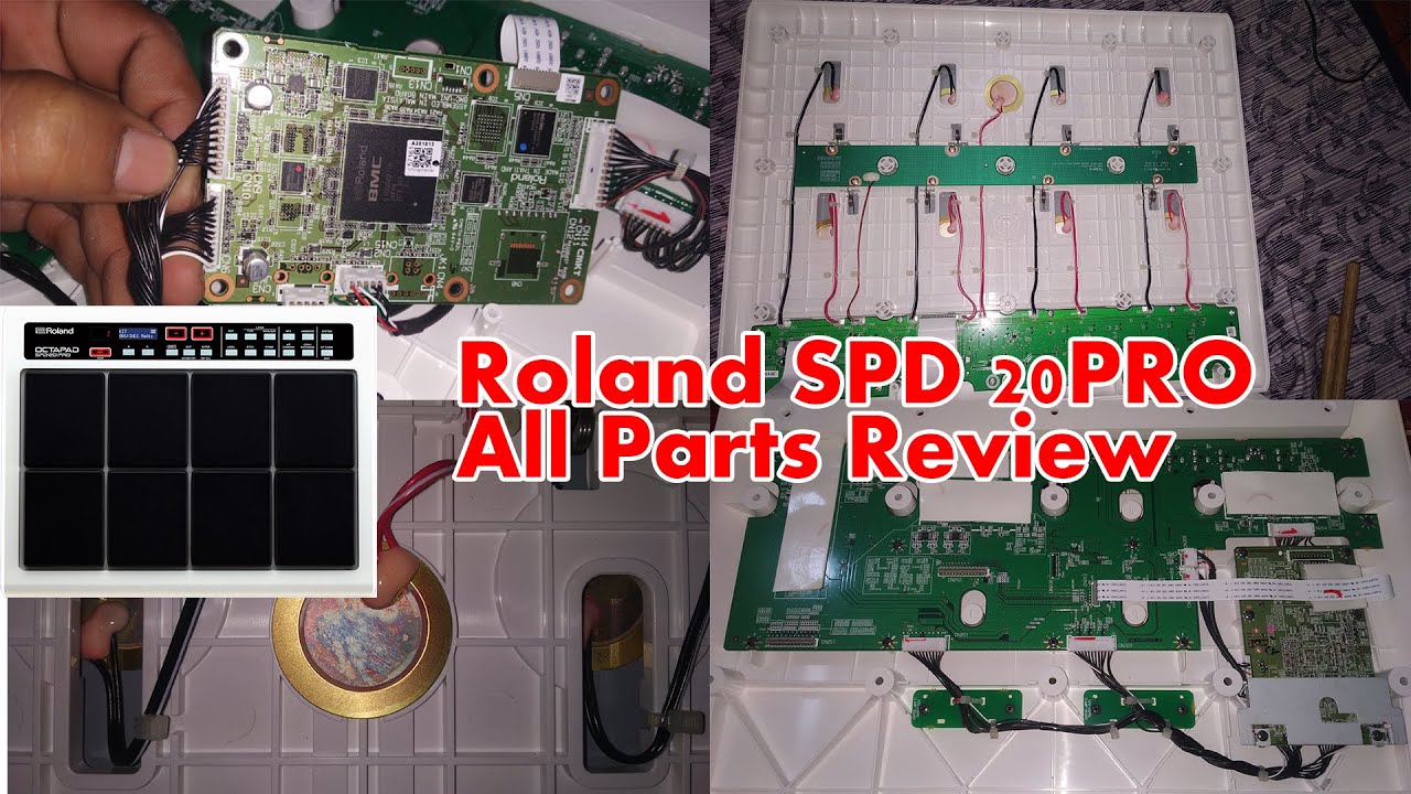 Roland SPD 20 PRO All Parts Review || Repair || Main Motherboard ...